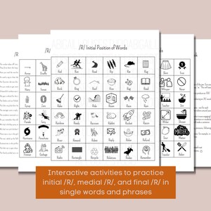 Articulation Games Speech Therapy R Sound Activities Speech Therapy ...