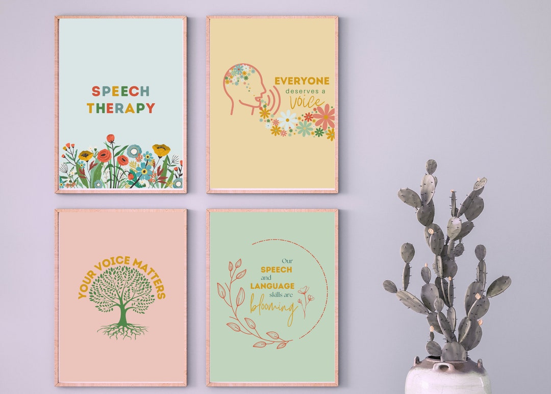 Speech Therapy Poster Bundle Speech Therapy PNG Speech Language ...