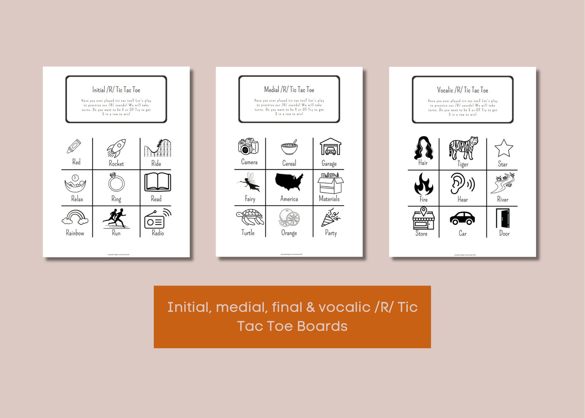 R Sound Articulation Speech Therapy Materials Pirate Themed Speech ...