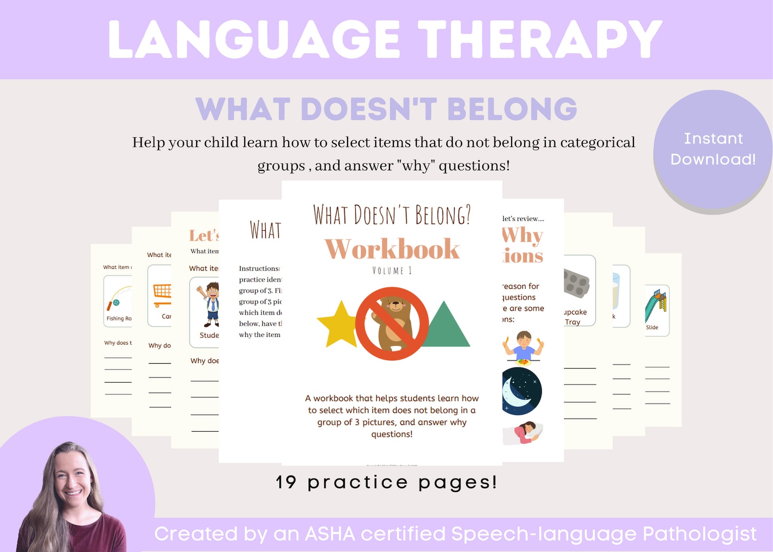 SLP Materials for Speech Therapy Activities WH Questions - Etsy