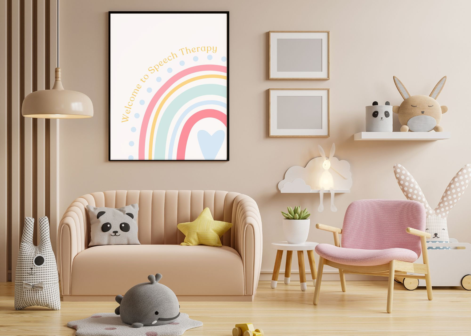 Rainbow Speech Therapy Poster Bundle Speech Therapy Room Decor ...