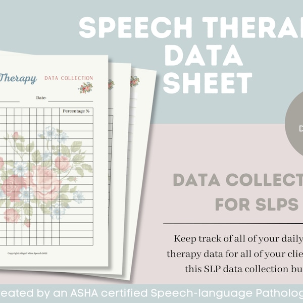 Slp Data Collection Sheet - Etsy