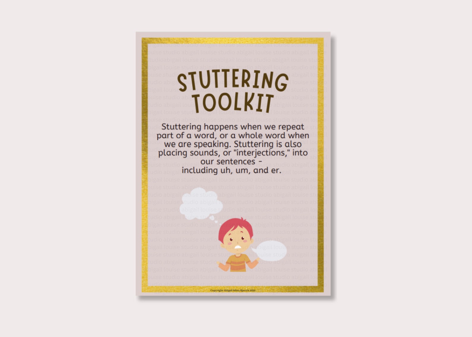 Stuttering Strategies Speech Therapy Materials Stuttering Speech ...
