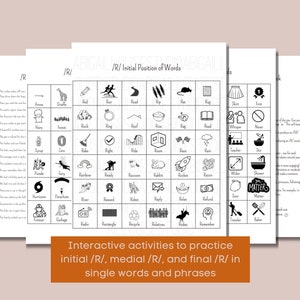 Speech Therapy Materials for School SLP | Articulation Activities for ...