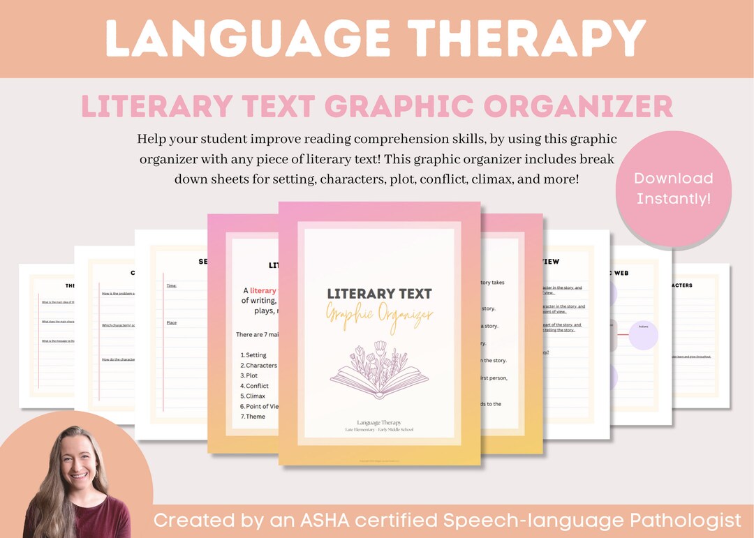 Reading Comprehension for Elementary Printable Graphic Organizer for ...