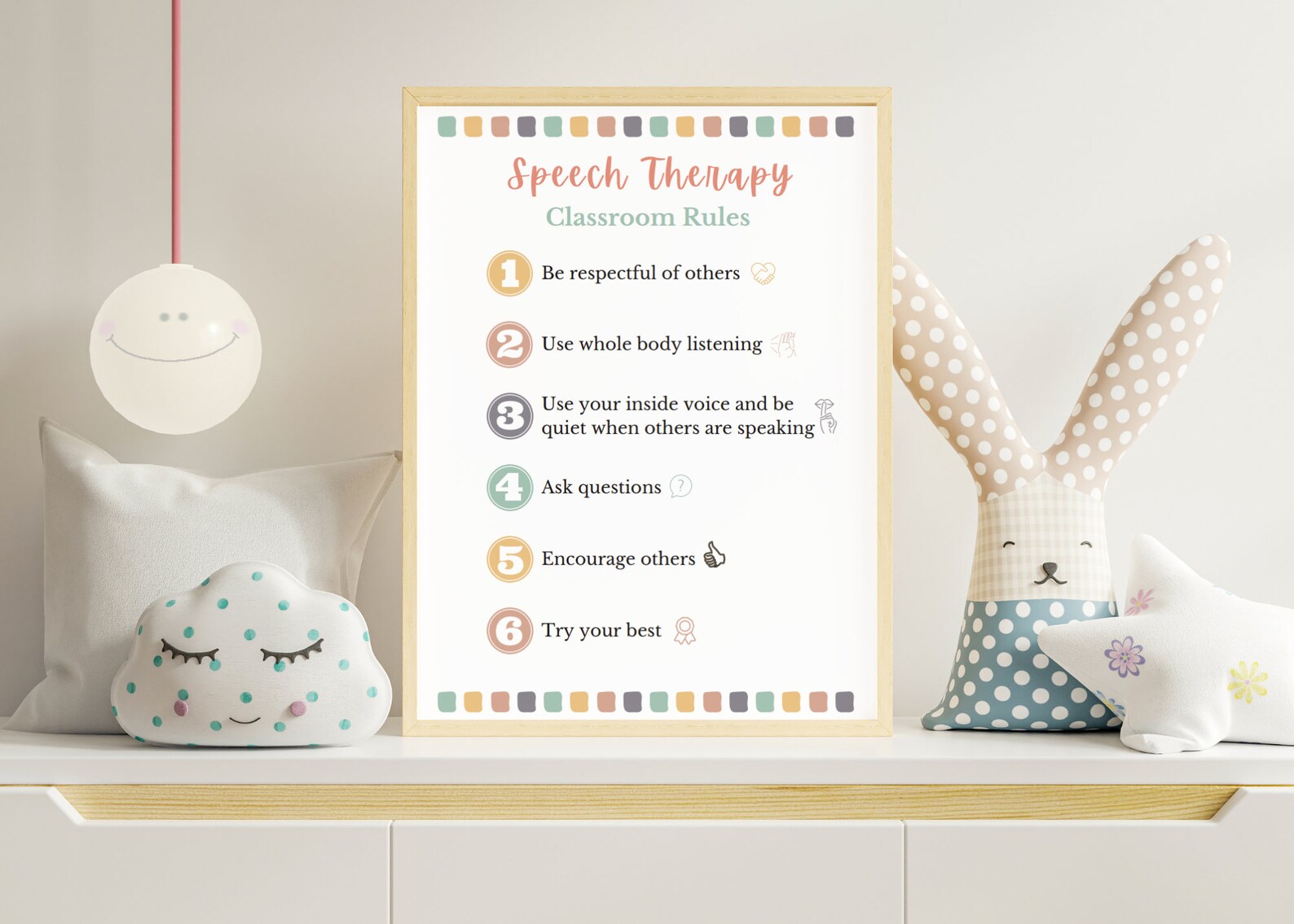Speech Therapy Room Poster School SLP Classroom Poster SLP Room Decor ...