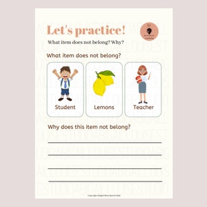 SLP Materials for Speech Therapy Activities WH Questions Workbook for ...