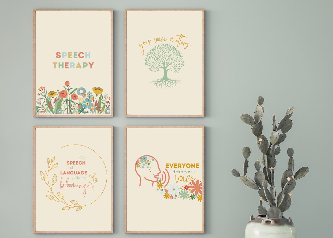 Speech Therapy Room Posters Speech Therapy Poster Bundle SLP Room Decor ...