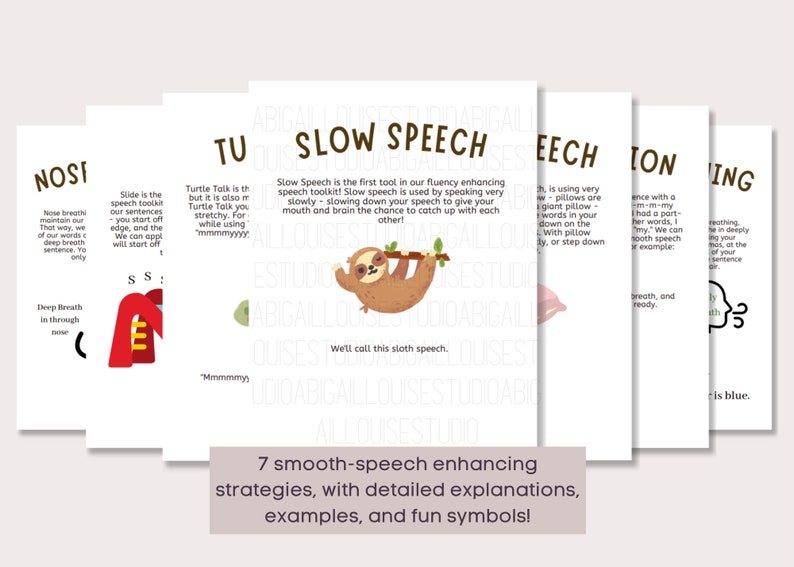 Stuttering Strategies Speech Therapy Materials Stuttering Speech ...