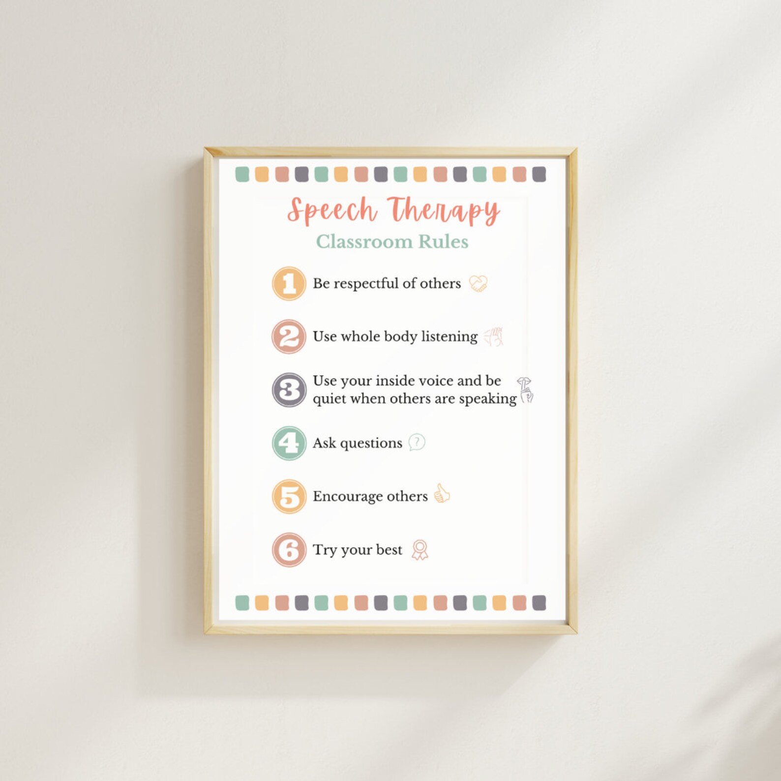 Speech Therapy Room Poster | School SLP Classroom Poster | SLP Room ...