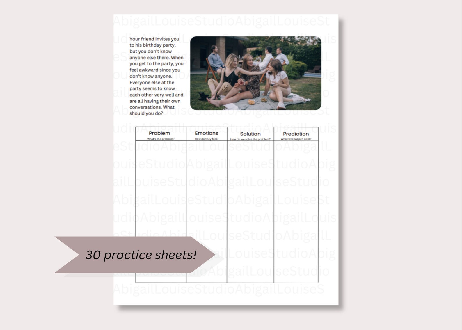 Social Language Pragmatics Therapy High School Social Problem Solving ...