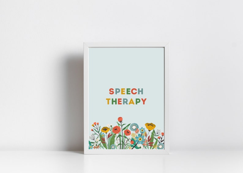 SLP Poster Speech Language Pathology Print SLP Decor Speech Therapy ...