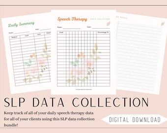 Slp Data Collection Sheet - Etsy