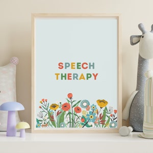 SLP Poster Speech Language Pathology Print SLP Decor Speech Therapy ...