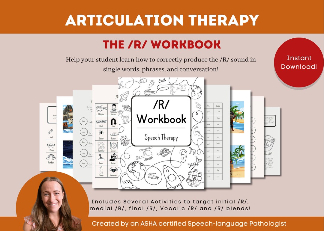 Speech Therapy Materials R Sound Speech Therapy Activities Articulation ...