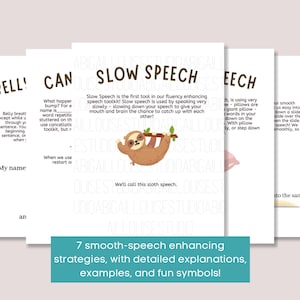 Fluency Strategies for Kids Speech Therapy Materials for Fluency Speech ...