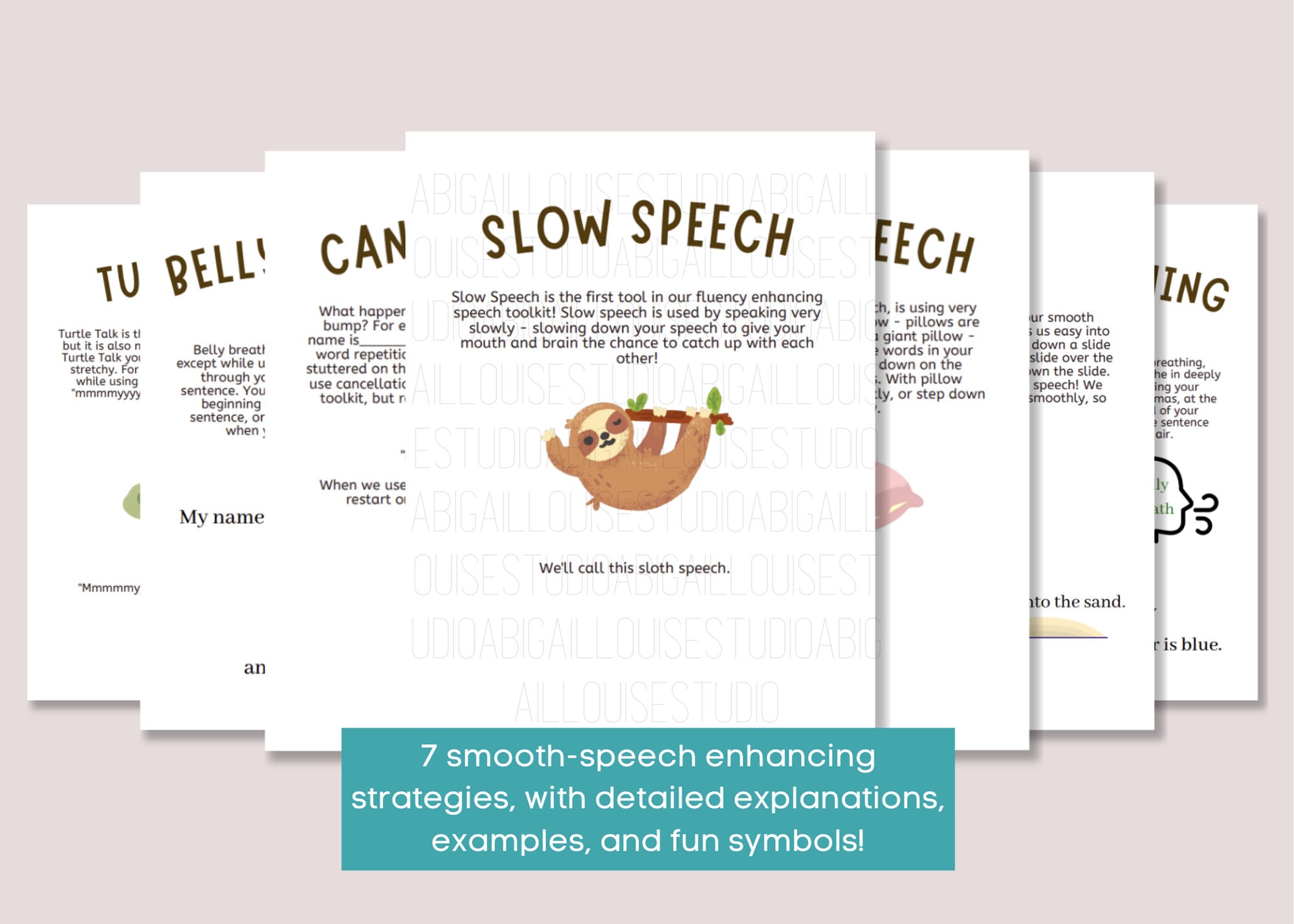 Fluency Strategies for Kids Speech Therapy Materials for Fluency Speech ...