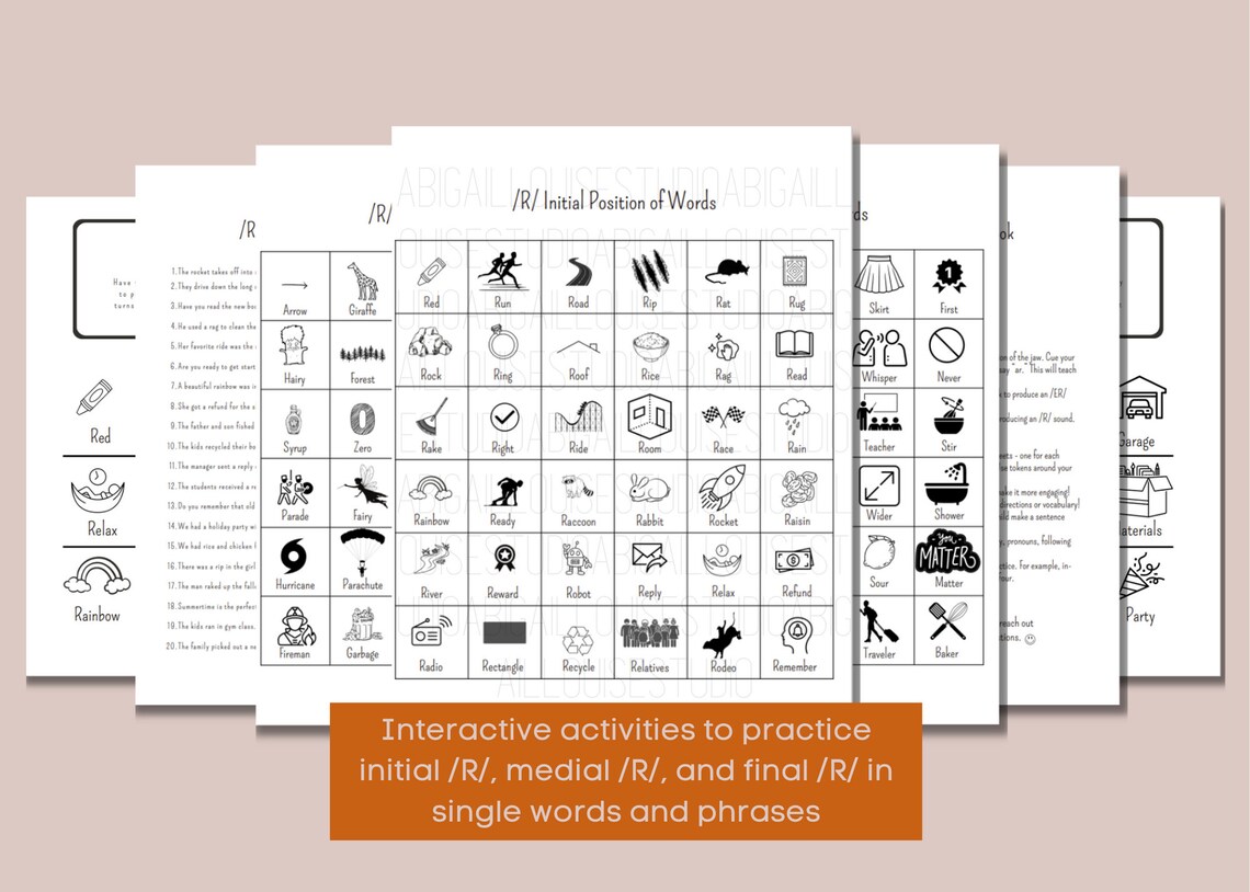 R Sound Articulation Speech Therapy Materials Pirate Themed Speech ...