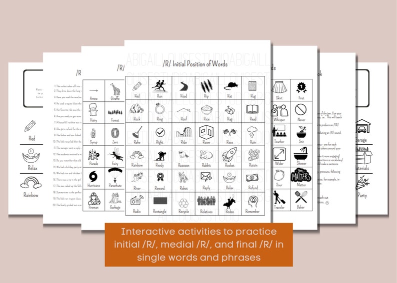 R Sound Articulation Speech Therapy Materials Pirate Themed Speech ...