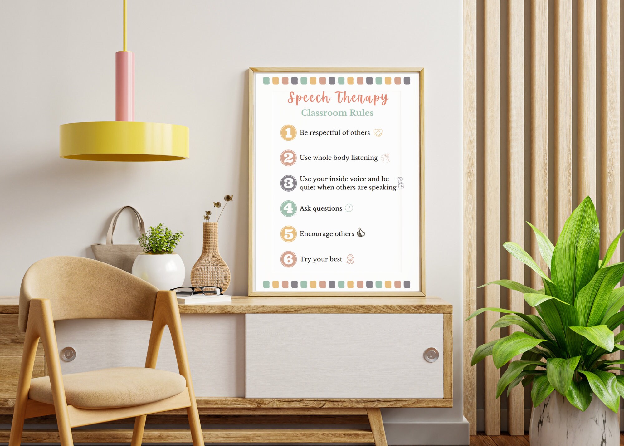 Speech Therapy Room Poster | School SLP Classroom Poster | SLP Room ...