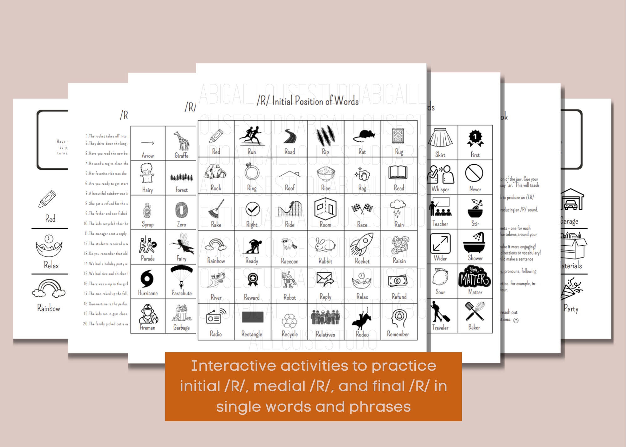 Articulation Workbook for Kids Speech Therapy Materials School SLP ...