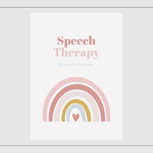 School Digital Planner SLP School Planner Organizer Speech Therapy ...