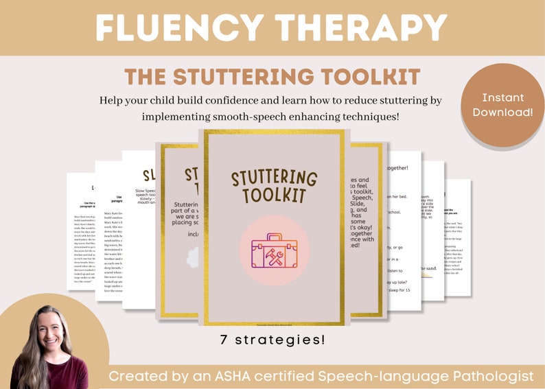 Stuttering Strategies Speech Therapy Materials Stuttering Speech ...