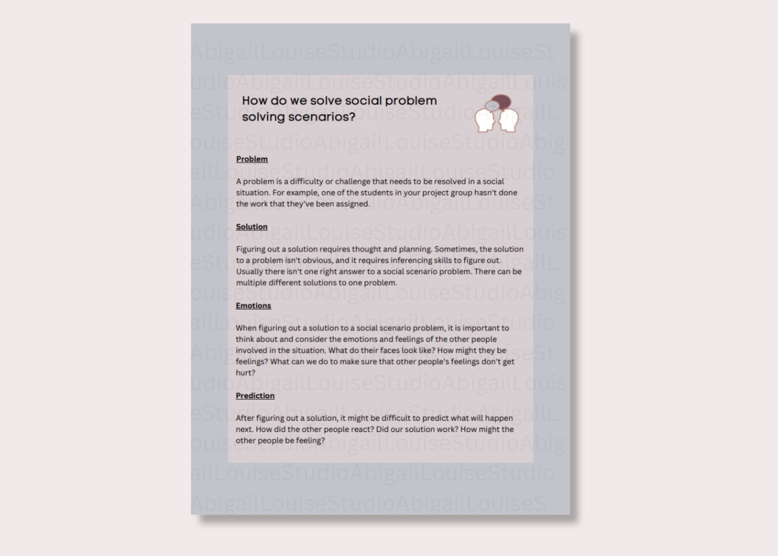 Social Language Pragmatics Therapy High School Social Problem Solving ...