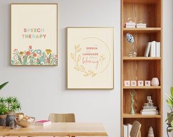 Speech Therapy Room Posters Speech Therapy Poster Bundle SLP Room Decor ...