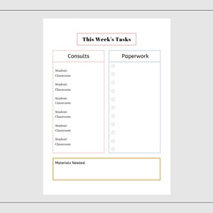 School Digital Planner SLP School Planner Organizer Speech Therapy ...