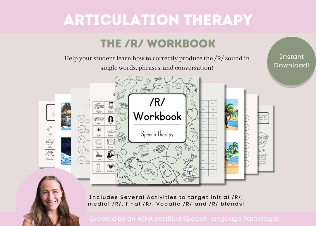 R Sound Activities for Kids Speech Therapy Materials SLP Activities for ...