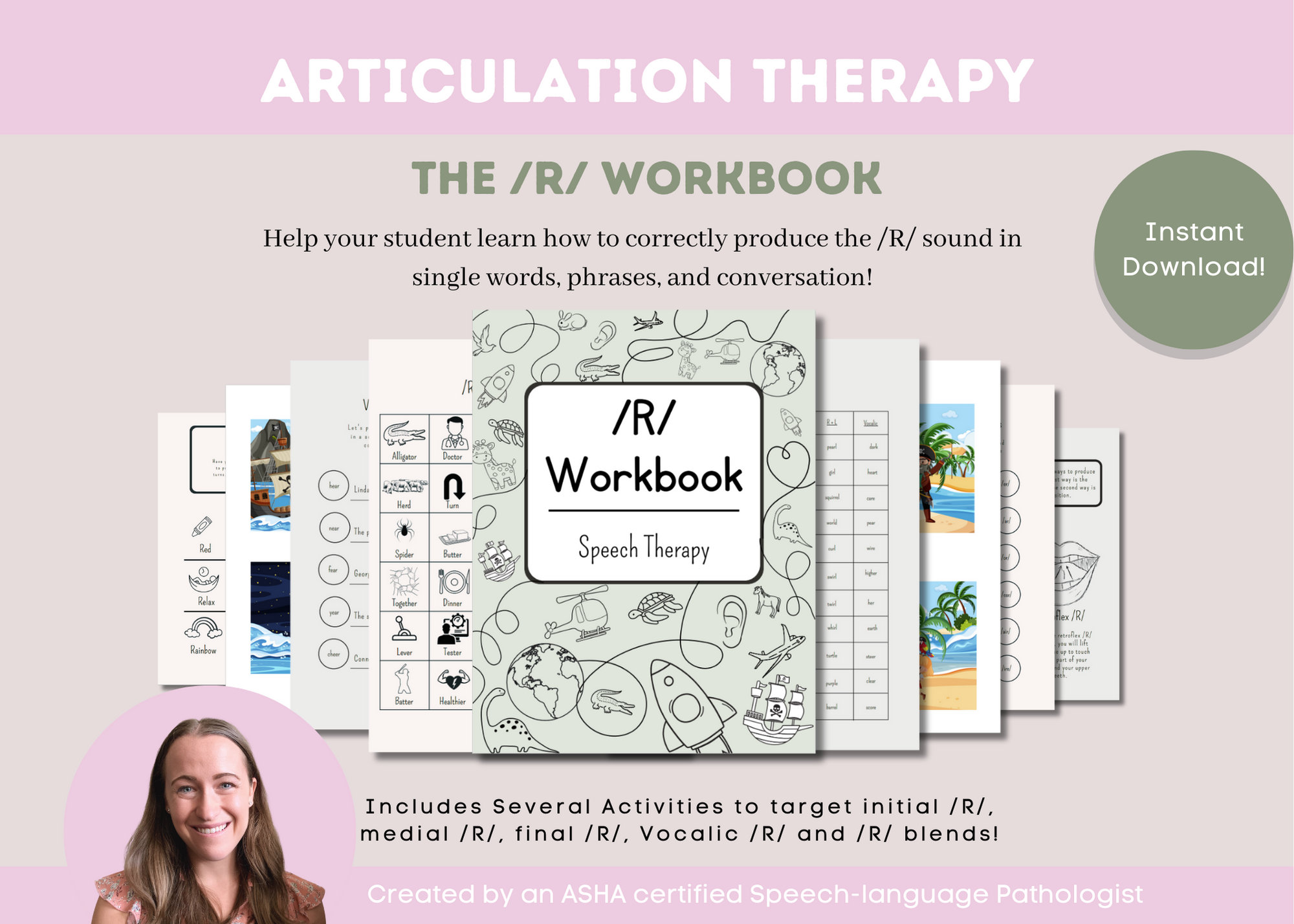 R Sound Activities for Kids Speech Therapy Materials SLP Activities for ...