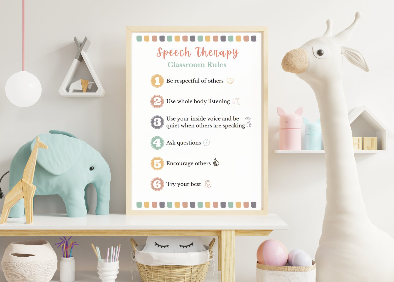 Speech Therapy Room Poster School SLP Classroom Poster SLP Room Decor ...