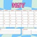 Funky Monthly Calendar Digital File Download for Easy Self-printing - Etsy