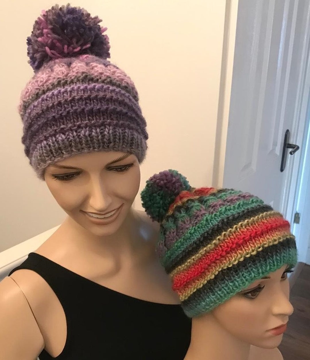 Easy Knit Mock Cable Beanie Pattern: Chunky Unisex Hat (PDF Pattern) - Etsy