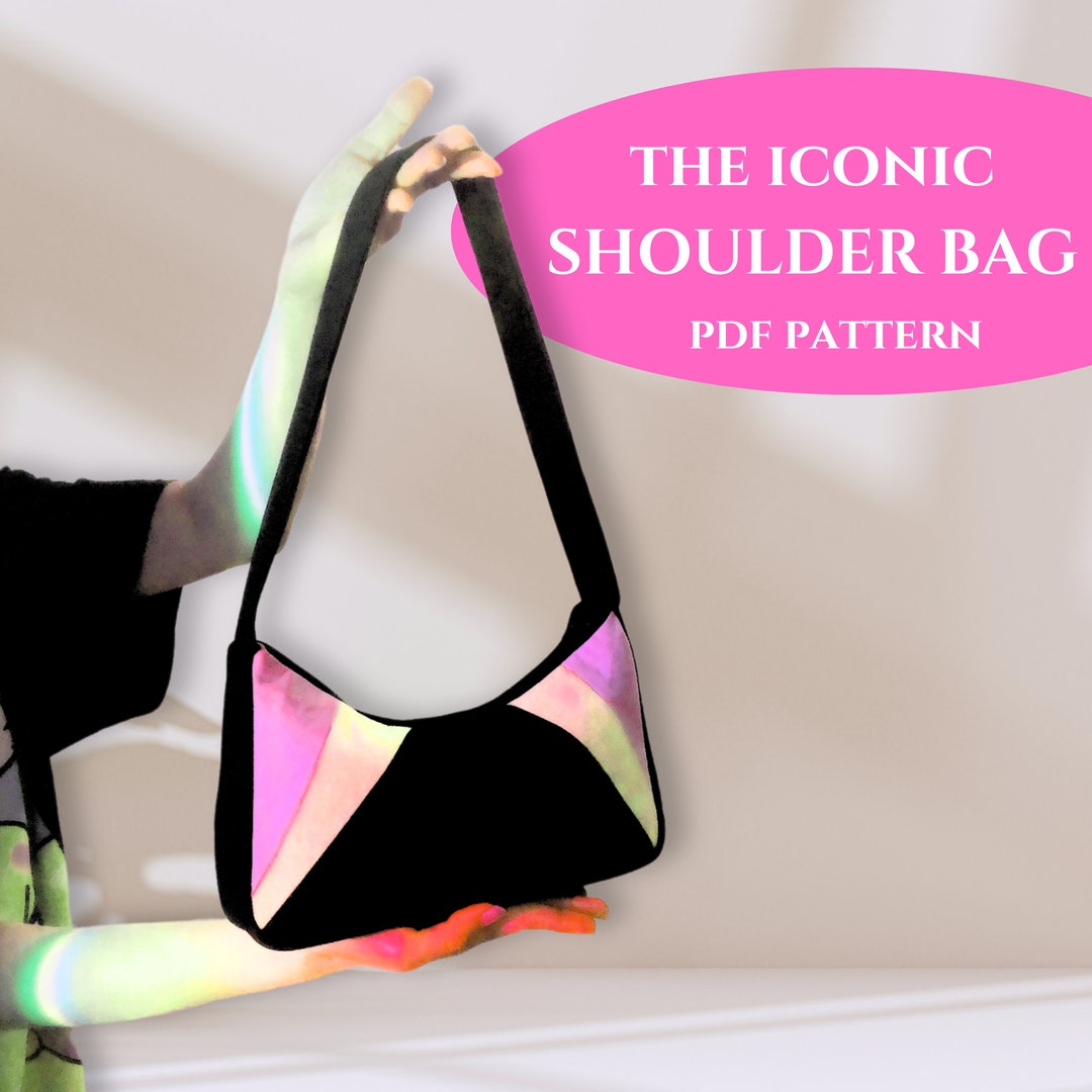 The Iconic Shoulder Bag PDF Sewing Pattern + VIDEO TUTORIAL, Instant ...