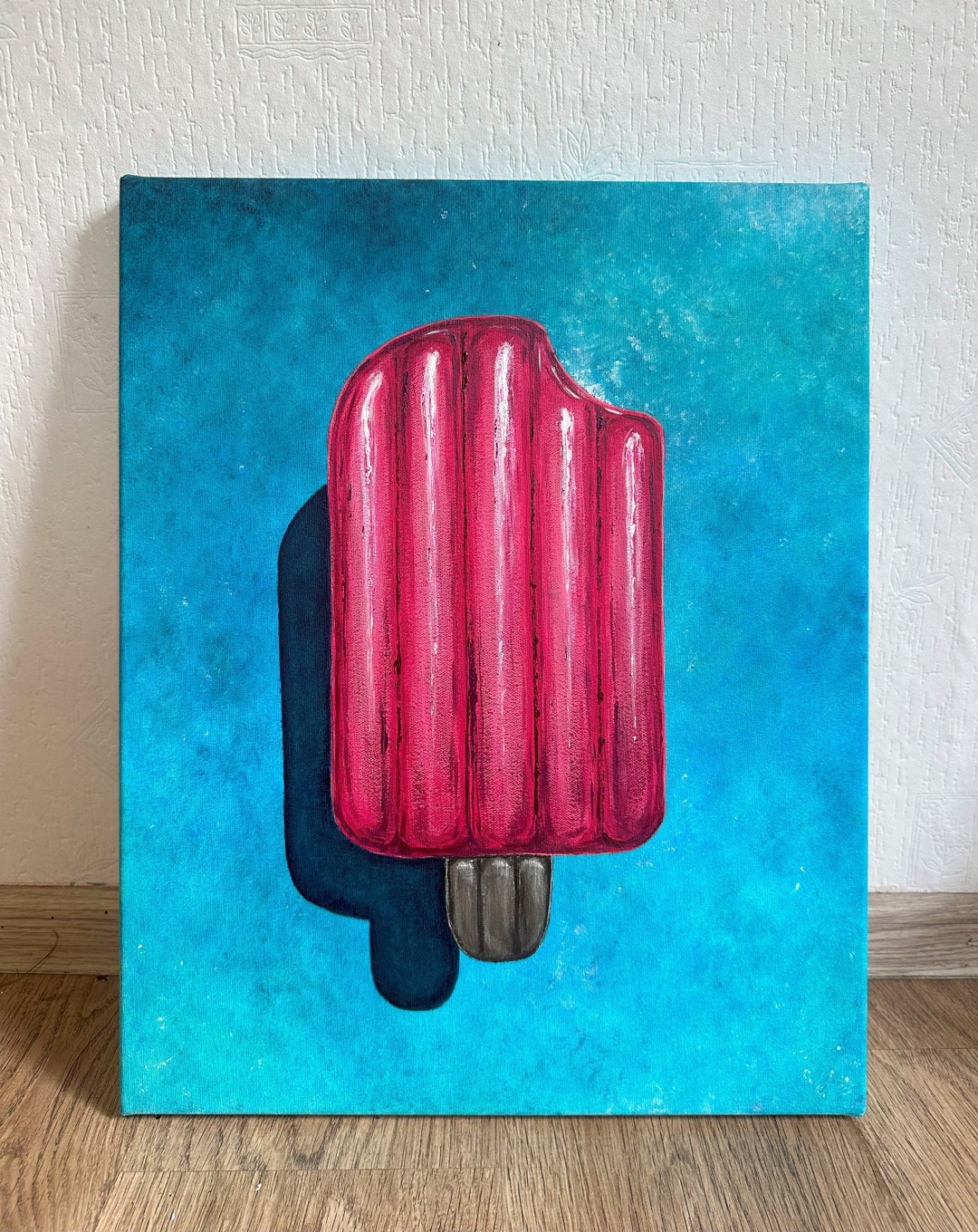 Original Acrylic Painting, Acrylic Sea Art, Turquoise Sea, Pool Float ...