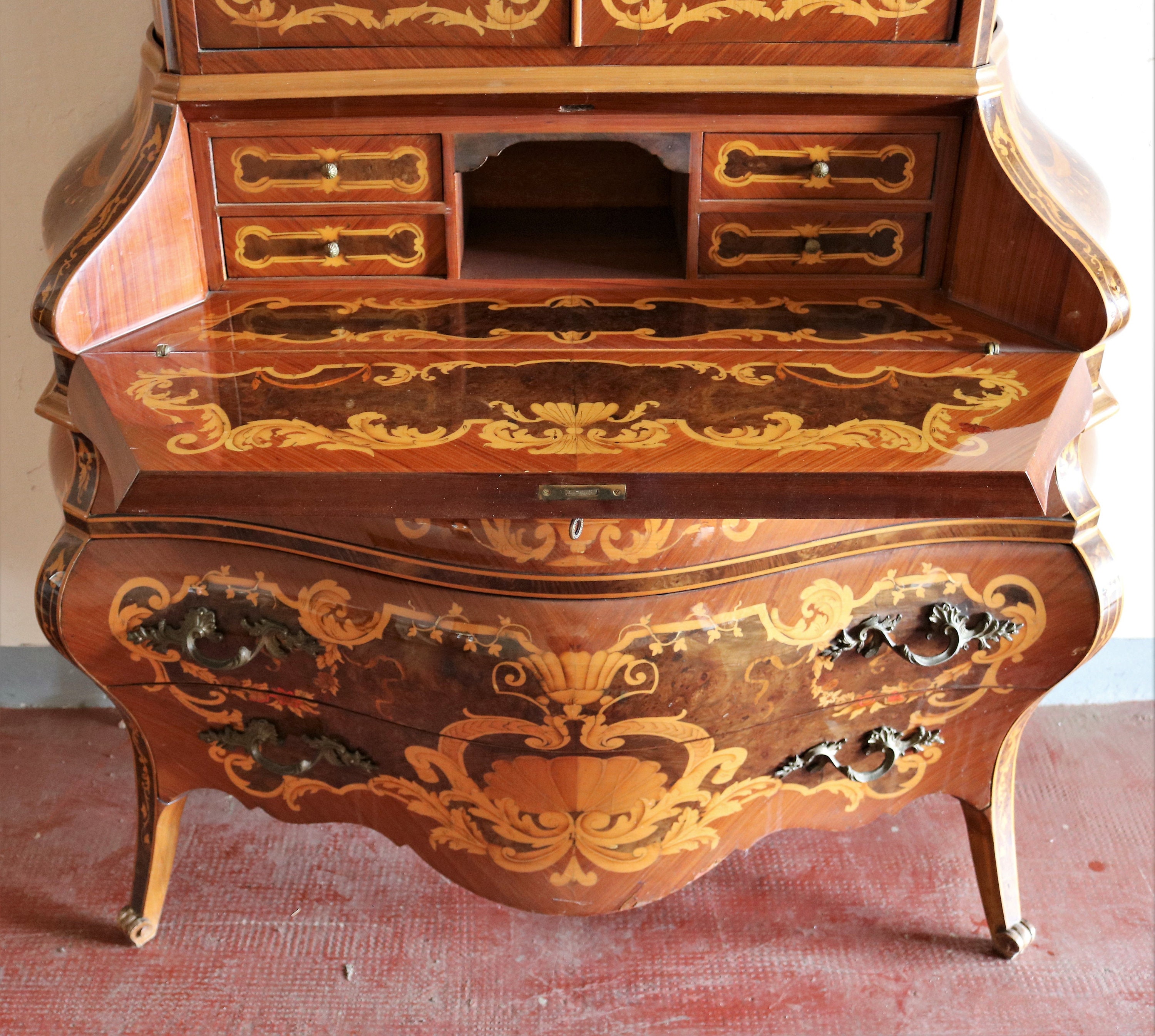 Baroque Inlaid Trumeau, 1960s - Etsy