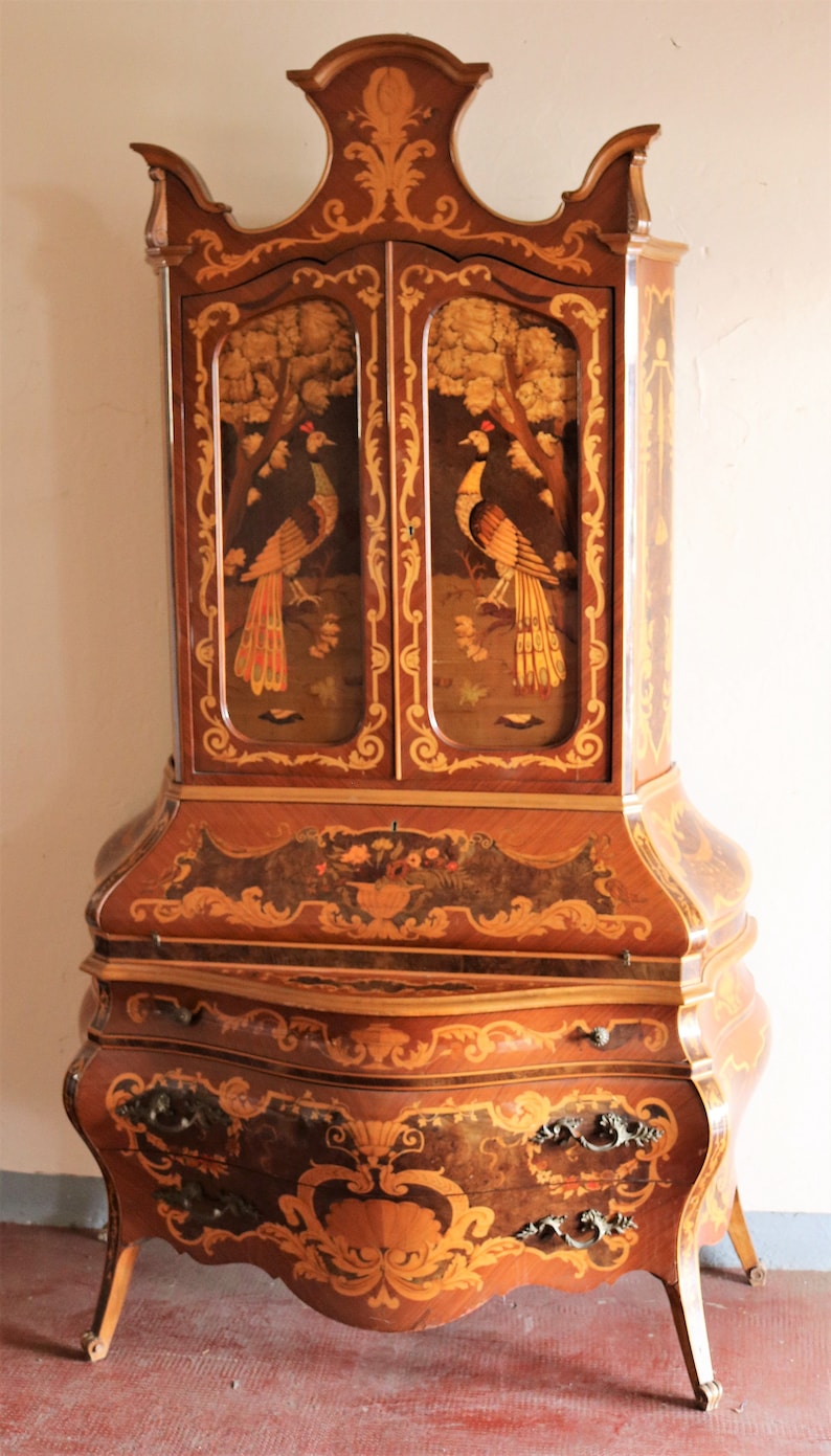 Baroque Inlaid Trumeau, 1960s - Etsy
