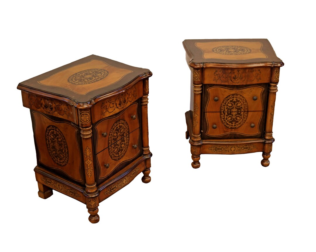 Spanish-style Bedside Table by Predges Isabelino, Set of 2 - Etsy