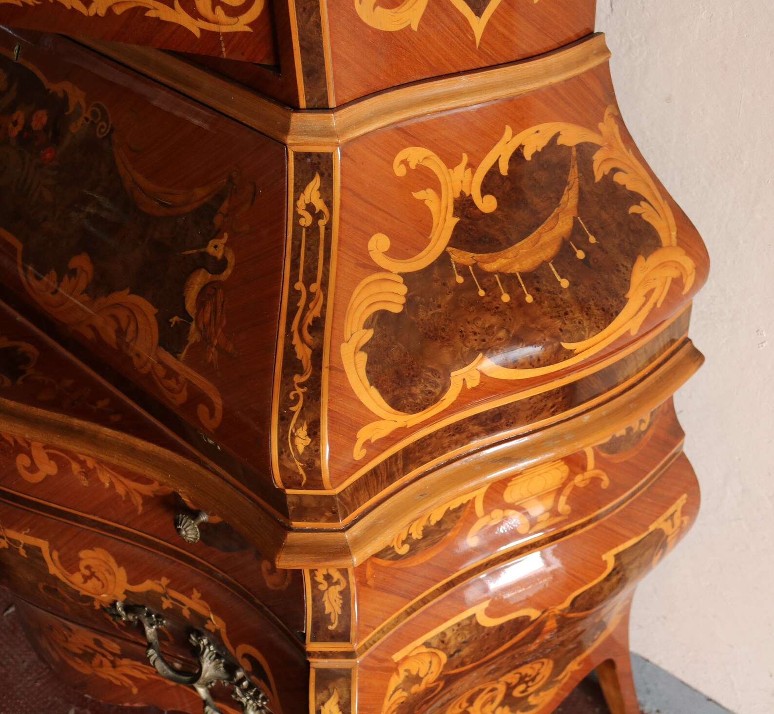 Baroque Inlaid Trumeau, 1960s - Etsy