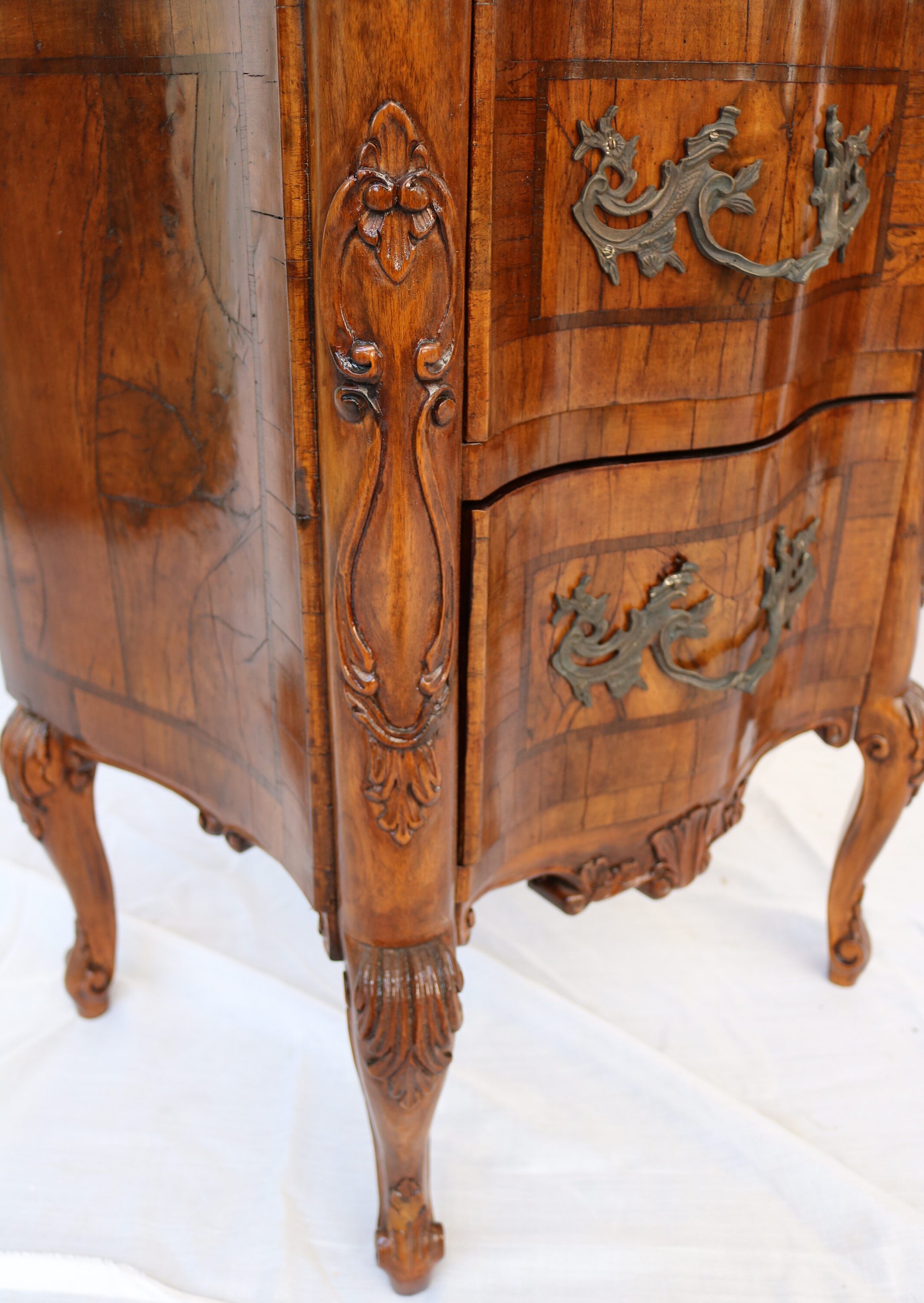 Chippendale Bedside Tables in Wood 1970s, Set of 2 - Etsy
