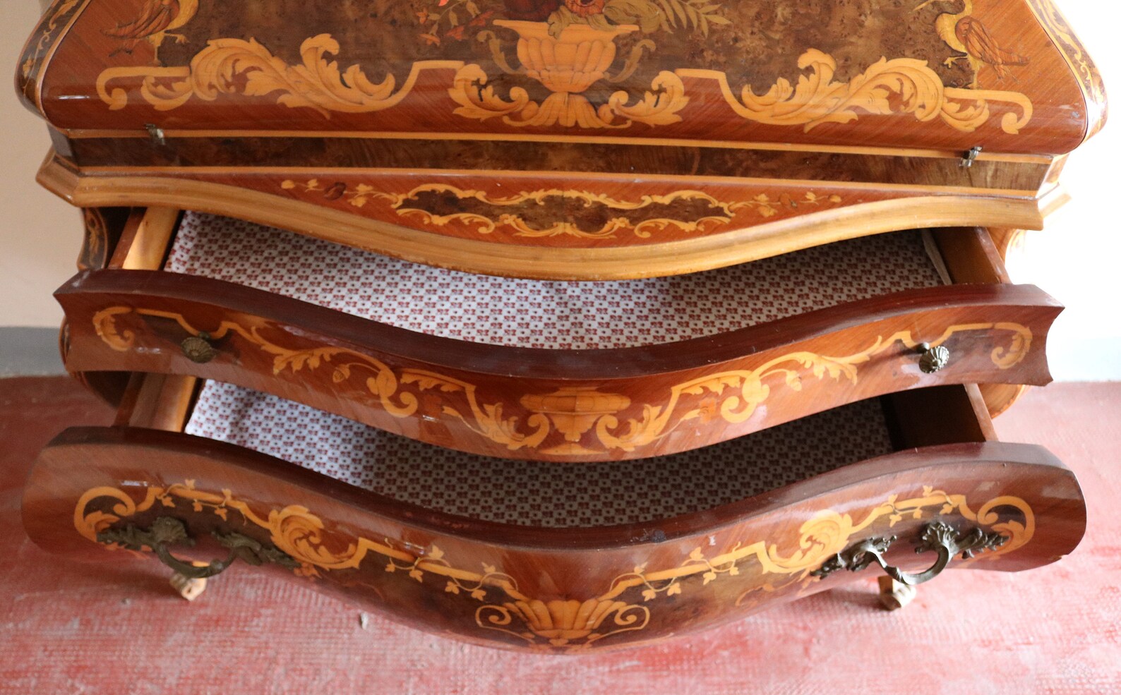 Baroque Inlaid Trumeau, 1960s - Etsy
