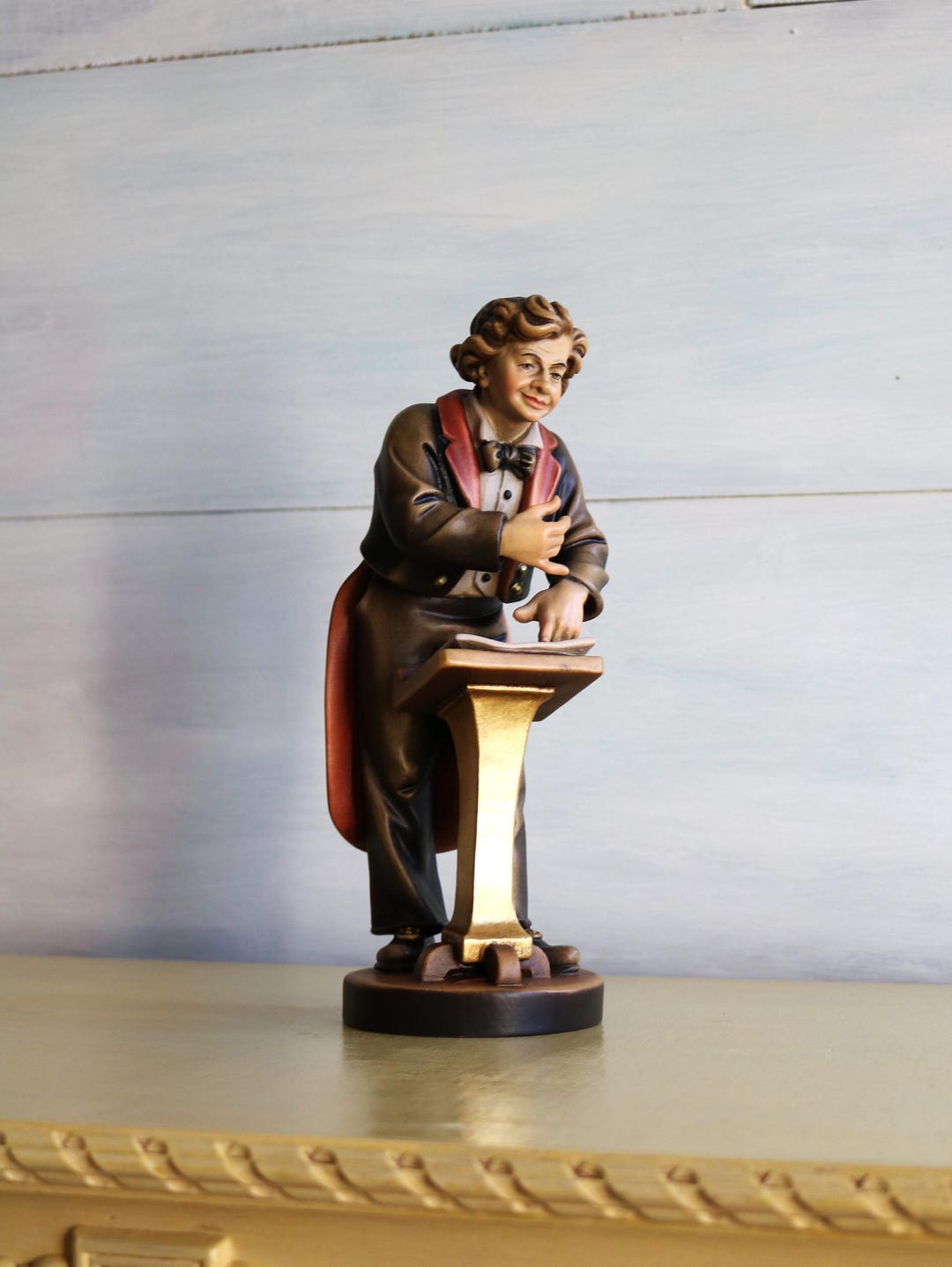 Maple Wood Sculpture Figure of Conductor - Etsy