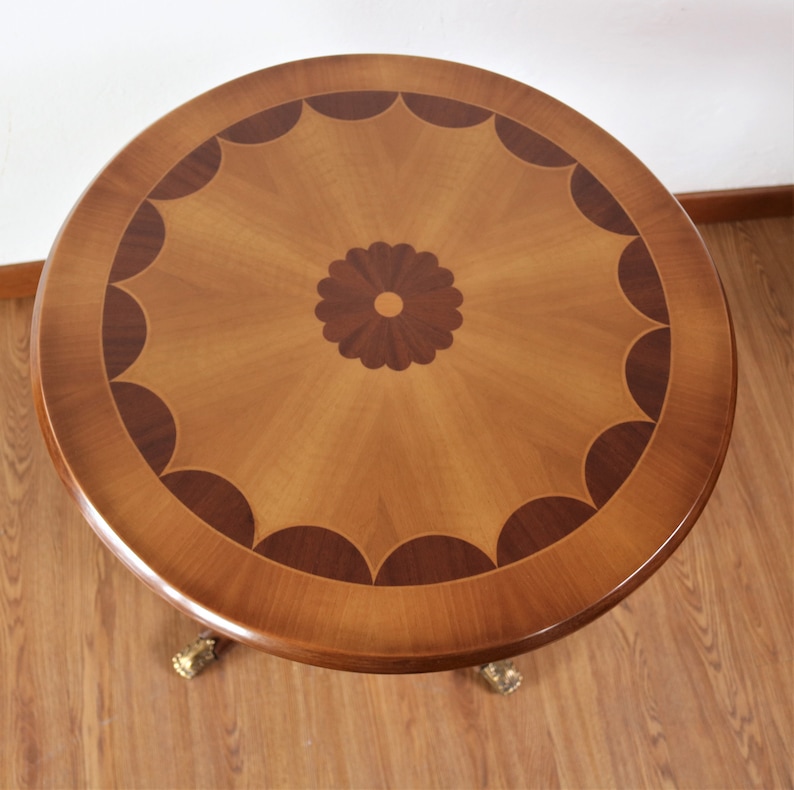 Round Coffee Table, Reproduction of Turin piemontese, Italian Style - Etsy