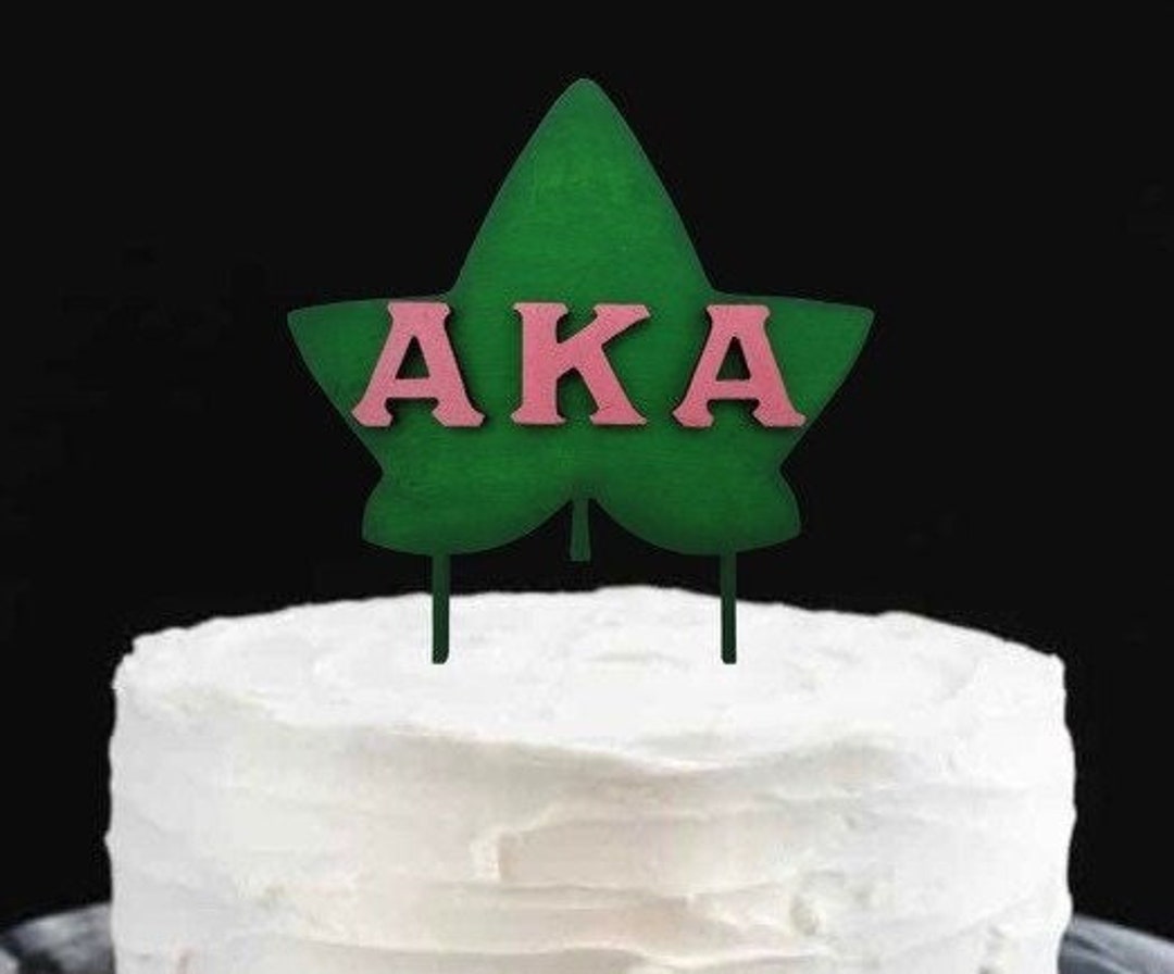 Alpha Kappa Alpha Cake Topper - Etsy