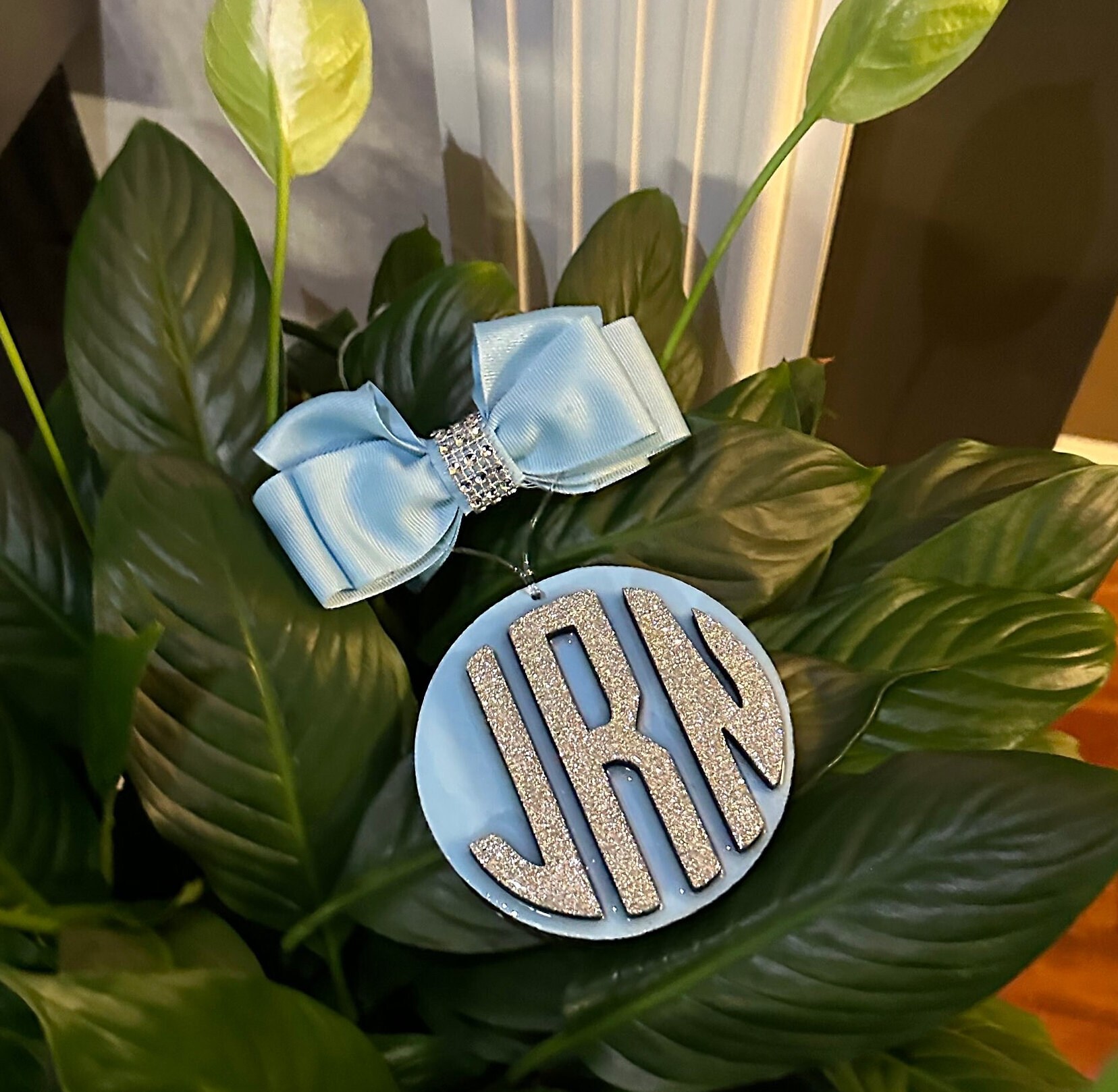 Monogram Car Charm - Etsy