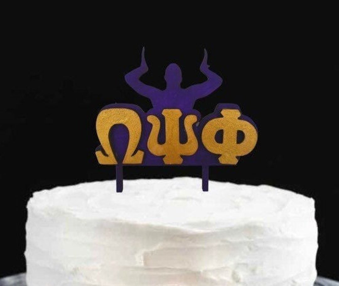 Omega Psi Phi Cake Topper - Que Dog Cake Topper - Etsy