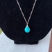 Layering Necklace Turquoise Tear Drop Modest Necklace Magnesite Drop ...