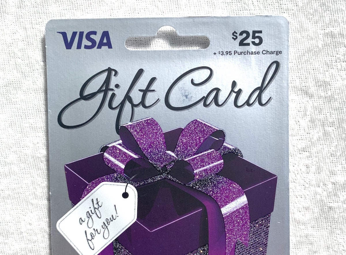 $25 Visa Gift Card Png